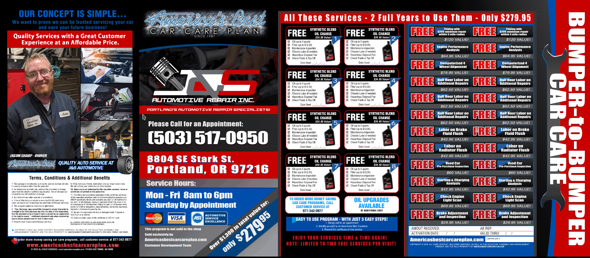 Car Care Plan for J and S Automotive Repair, on 8804 SE Stark St ...